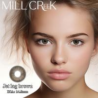 Quality Jet Lag Brown Monthly Colored Contact Lenses Tinted Soft Convenient Millcreek for sale