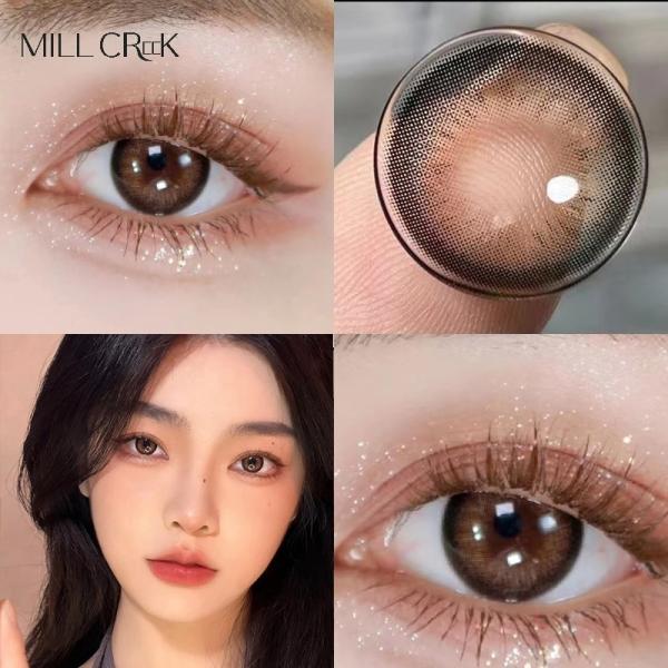 Quality Brown Daily Disposable Lenses 8.6mm Base Curve Comfortable Rounded Edge Design for sale