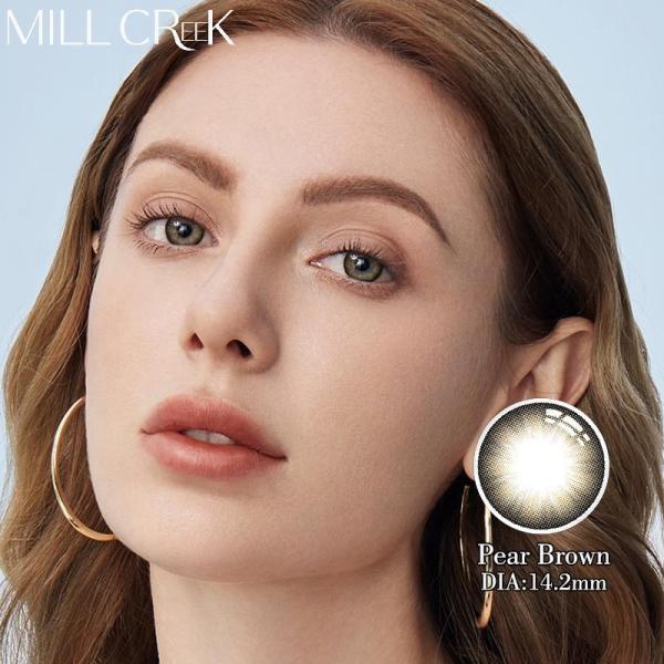 Quality 14.5mm Diameter Soft Daily Contact Lenses Pear Brown With 3D Gradient Effect for sale