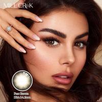 Quality 14.5mm Diameter Soft Daily Contact Lenses Pear Brown With 3D Gradient Effect for sale
