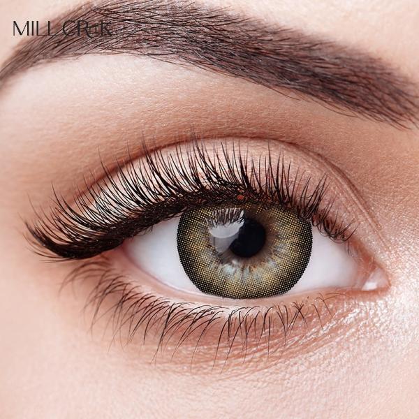 Quality 14.5mm Diameter Soft Daily Contact Lenses Pear Brown With 3D Gradient Effect for sale