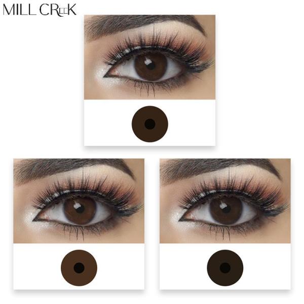 Quality 365 Days Prosthetic Special Effect Contact Lenses Dark Coffee Standard Size MILLCREEK Lenses for sale
