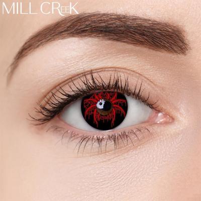 China Red Color Blind Contacts Sports Contact Lenses 8.5mm Base Curve for sale