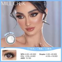 Quality Hydrogel Toric Colored Contacts Daily Grey Toric Contact Lenses For Astigmatism for sale