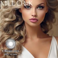 Quality 8.5mm Base Curve Contact Lenses Monthly Coloured Chicago Grey 14.2mm Diameter for sale