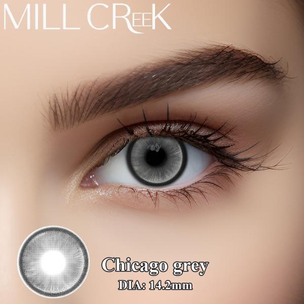 Quality 8.5mm Base Curve Contact Lenses Monthly Coloured Chicago Grey 14.2mm Diameter for sale