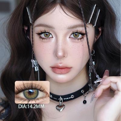 China Millcreek Natural Green Contact Lens 14.2mm Diameter with Base Curve 8.5 for Yearly Prescription Wear for sale