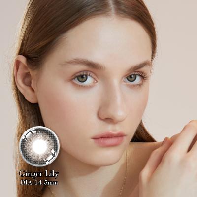 China Millcreek Ginger Lily 14.5mm Diameter K-Beauty Aesthetic Colored Contact Lenses with 40% Water Content for sale