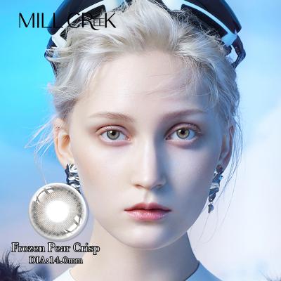 China Millcreek Frozen Pear Crisp 14.0mm Diameter Daily Disposable Colored Contact Lenses with 40% Water Content and 8.5mm Base Curve for sale