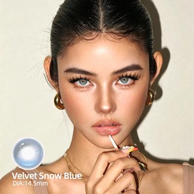 China MILLCREEK Fluffy Blue 14.5mm K-Beauty Contact Lenses with Highlight Positioning - 10 Pieces Pack for sale