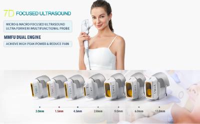 Cina macchina di bellezza di ultrasuono HIFU di strato di strato SMAS del derma di 7D 9D per il corpo in vendita