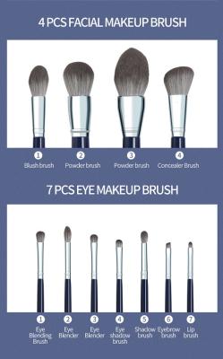 Cina Spazzole di timbratura calde dell'OEM Logo Eyebrow Shadow Face Makeup 19cm in vendita