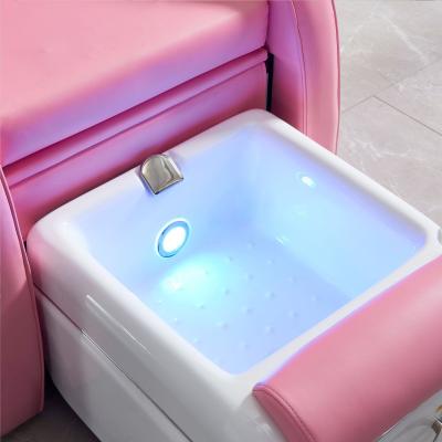 Cina Sedia di lusso di massaggio della stazione termale del piede del lavandino di pedicure per lo schienale del salone del chiodo regolabile in vendita