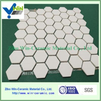 China Win-ceramic aluminia ceramic hexagon and square mosaic sheet/tile for sale