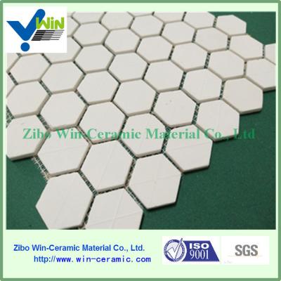 China China Manufacturer Supplied Alumina Ceramic Hexagonal Sheet as Wear Resistant Liners for sale