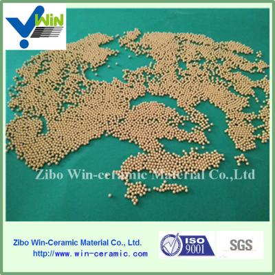 China 0.4-3.0mm rolling press medium porcelainous beads for minerals industry for sale
