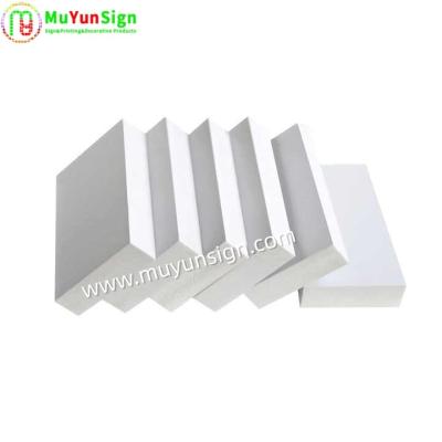 China Rigid PVC Foam Board PE Film Surface Printing Multiple Density Expanded for sale