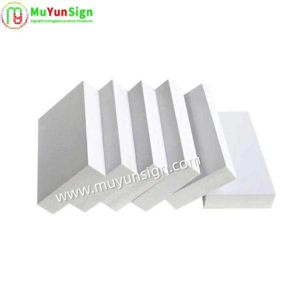 Quality Rigid PVC Foam Board PE Film Surface Printing Multiple Density Expanded for sale