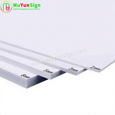 China 3mm White PVC Foam Board Multiple Density Extruded Wall PVC Panel for sale