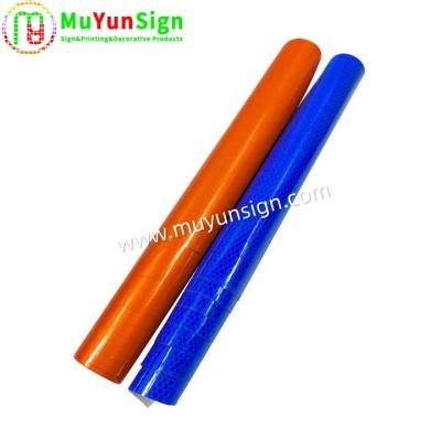 China Colored Reflective Sheeting 1.24×45.7 Meter PET Cutting Traffic Sign Vinyl for sale