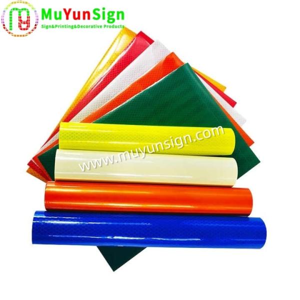 Quality Self Adhesive Inkjet Printing PVC Reflective Film Seamless 1.22×50 Meter For Signs for sale