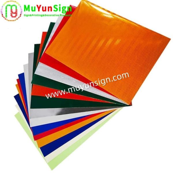 Quality Vehicle Graphics Reflective Sheeting For Traffic Safety Vinyl Printing Reflective Film for sale