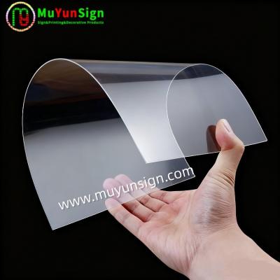 China Ultra Thin Cast Transparent Acrylic Sheet Bendable 1mm 2mm for sale