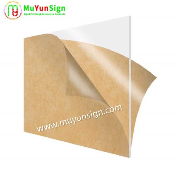 Quality Sign Transparent Acrylic Sheet UV Resistant Craft Paper Cover for sale