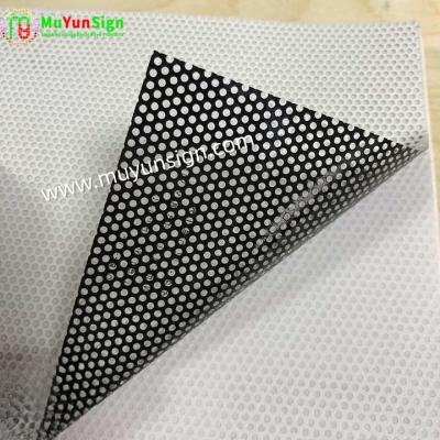 China Perforated One Way Vision Vinyl Printable Window Graphics Enhances Privacy Security for sale