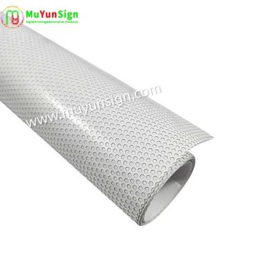 China Perforated One Way Vision Vinyl For Glass Window Self Adhesive Printable for sale