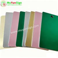 China 3mm Plastic Aluminum Composite Panel Multi Colors Mirror Surface for sale