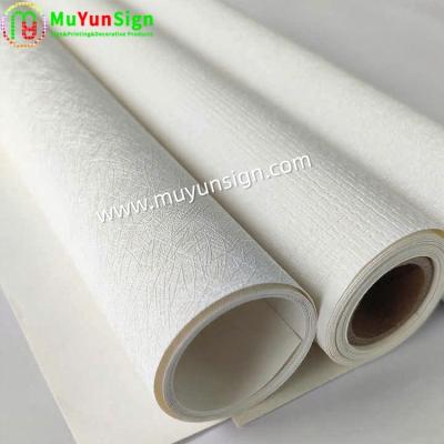 China Empaistic Non Woven Wallpaper Woven Texture Surface Self Adhesive Printable for sale
