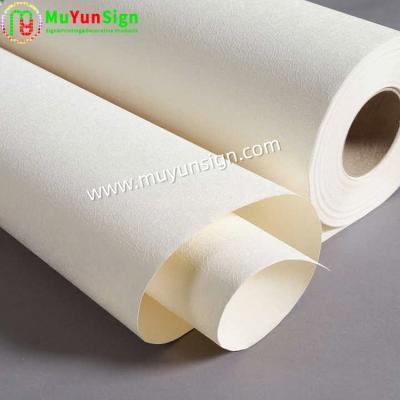 China Non Woven Vibrant Color Woven Texture Self Adhesive Canvas Wallpaper Printable for sale