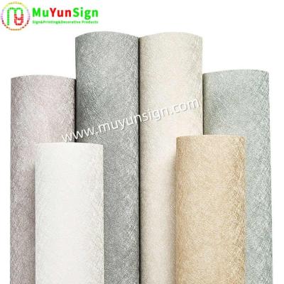 China Flexible Variable Color Textured Fabric Wallpaper For Home Decoration for sale