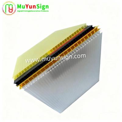 China Coroplast Corrugated Plastic Sheet Lightweight Easy Handle Install Multiple Colors for sale