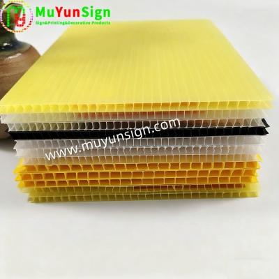 China Easy Cutting Polypropylene Hollow Sheet Colorful 3mm 5mm 10mm Shatterproof for sale