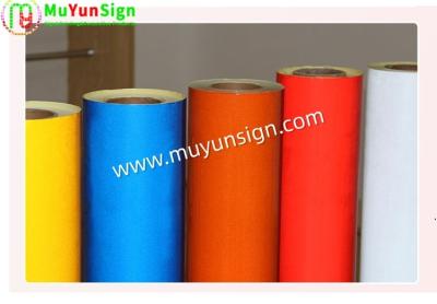 China Car Plate Reflective Sheeting Visual Communication Surface And Back Sticker PET Reflective Luminescent Film for sale