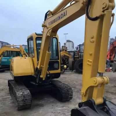 Cina R55-7 di produzione coreana 5 tonnellate usata Hyundai Robex 55 scavatore scavatore per scavo terra in vendita