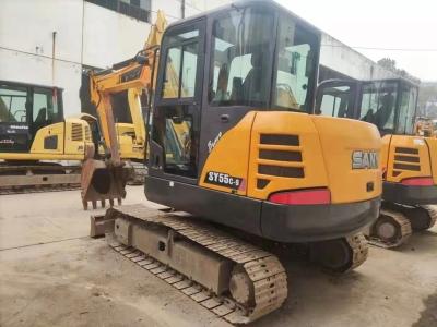 Cina 5 tonnellate Sany 55 escavatore SY55 SY55C-9 con motore Isuzu e 0,21 m3 di capacità del secchio in vendita