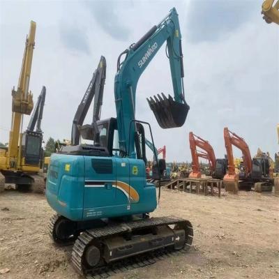 Cina Escavatore usato 2022 SUNWARD SWE 100E Mini Crawler Excavator con motore Kubota in vendita