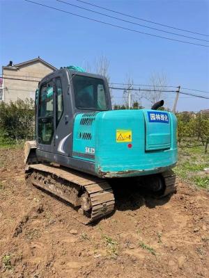 中国 中古 7.5トンのコベルコ SK75-8 エグババター クローラーチェーンと低労働時間 販売のため