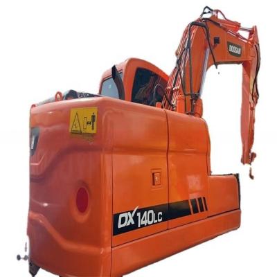Cina 14 tonnellate Doosan DX 140LC, escavatore a trascinatore con orario di lavoro ridotto, importato dalla Corea in vendita