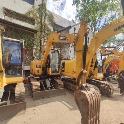 China Oorspronkelijke kleur 7 ton Gebruikte Sany SY 75 C Crawler Excavator met 3L Verplaatsing Te koop