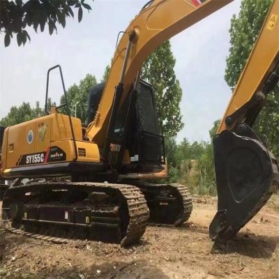 中国 2022年 Sany SY 155C 掘削機 16トンの低労働時間の建設機械 販売のため