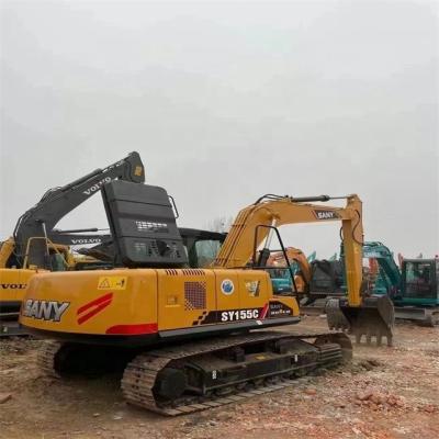 中国 2022年 Sany SY 155C 掘削機 16トンの低労働時間の建設機械 販売のため