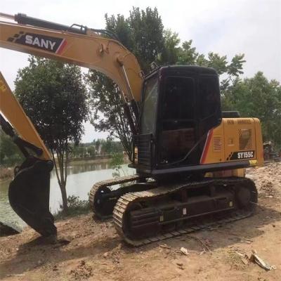 中国 2022年 Sany SY 155C 掘削機 16トンの低労働時間の建設機械 販売のため