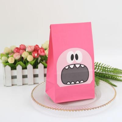 China Halloween 70g Kraft Paper Bread Pastry Paper Bags 9g/Pcs Oil Proof for sale