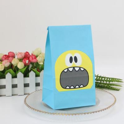China Halloween 70g Kraft Paper Bread Pastry Paper Bags 9g/Pcs Oil Proof for sale