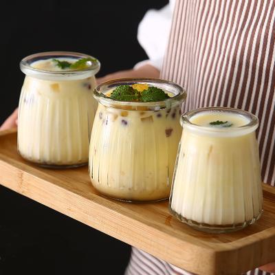 Cina Barattolo d'imballaggio di vetro dell'alimento senza piombo del yogurt 3.4oz per budino 100ML in vendita