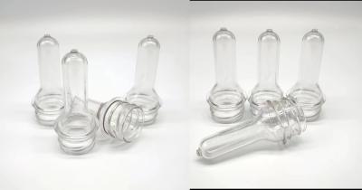 China Transparent PET Bottle Preform with HDPE Collar Material for Transparent Bottle Making for sale